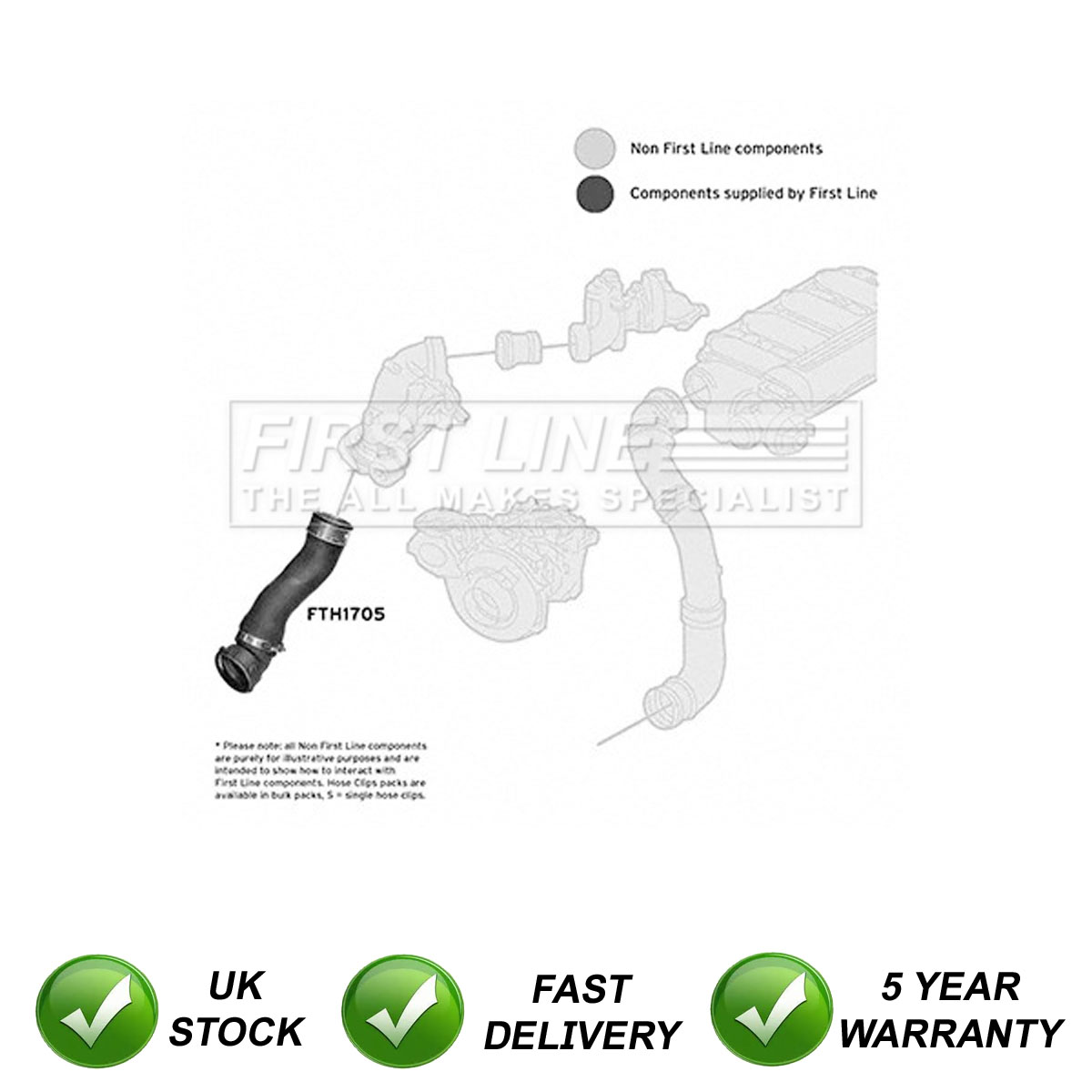 Turbo Hose SJR Fits BMW 5 Series 2004-2010 3.0 D 11617797698 | eBay