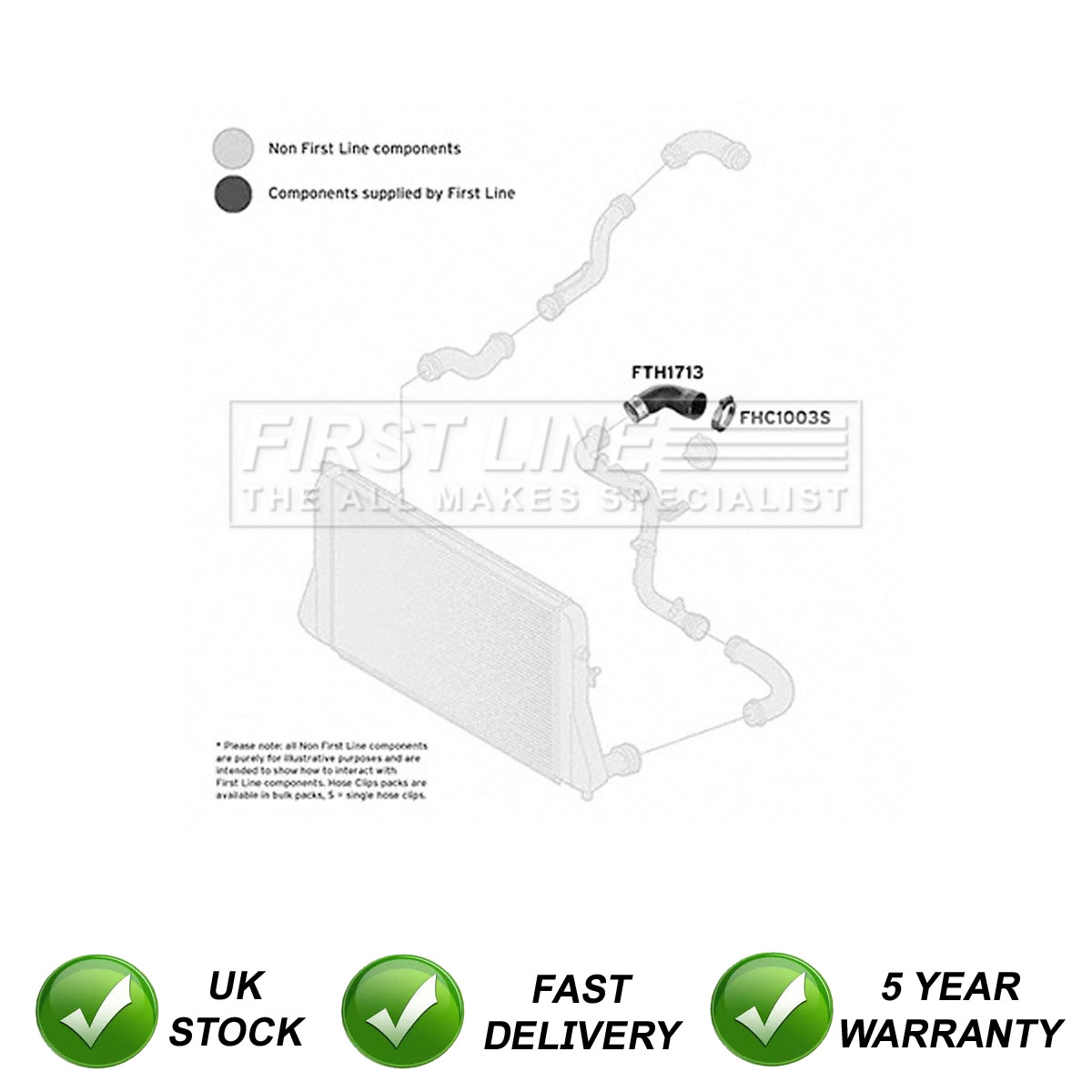 Turbo Hose SJR Fits VW Golf 2004-2009 Touran 2005-2010 1.9 TDi 2.0 ...