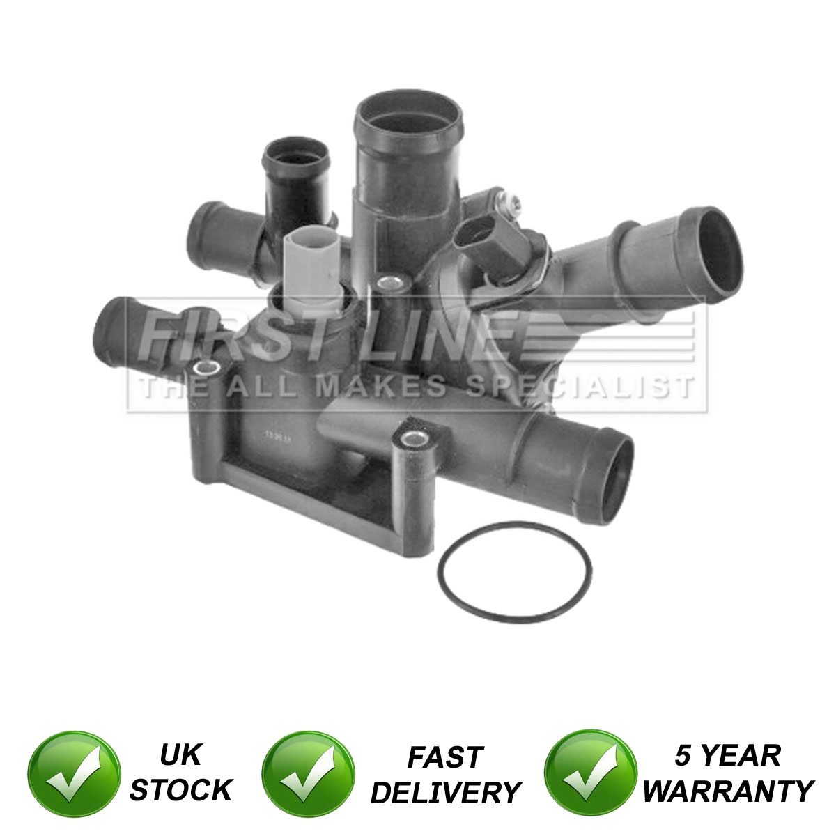 Thermostat Coolant SJR Fits VW Golf 1997-2008 Audi A3 1996-2003 1.6 ...