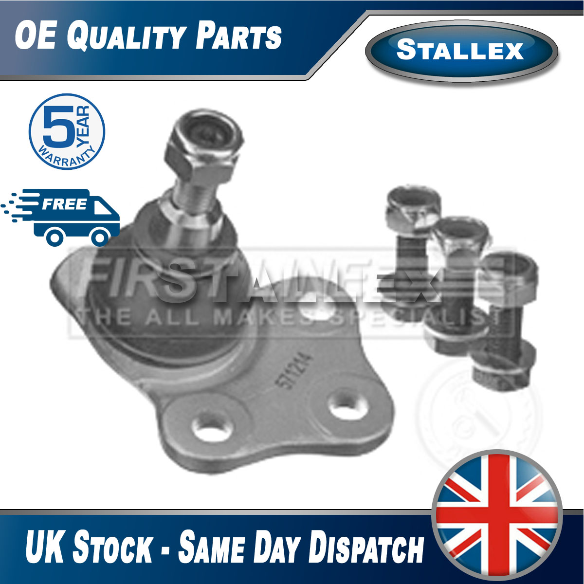 Fits Dacia Duster 1.2 1.5 dCi 1.6 2.0 Ball Joint Front Lower Stallex ...