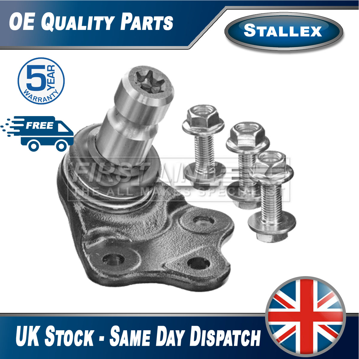 Fits Land Rover Discovery Sport 2014- Ball Joint Front Lower Stallex ...