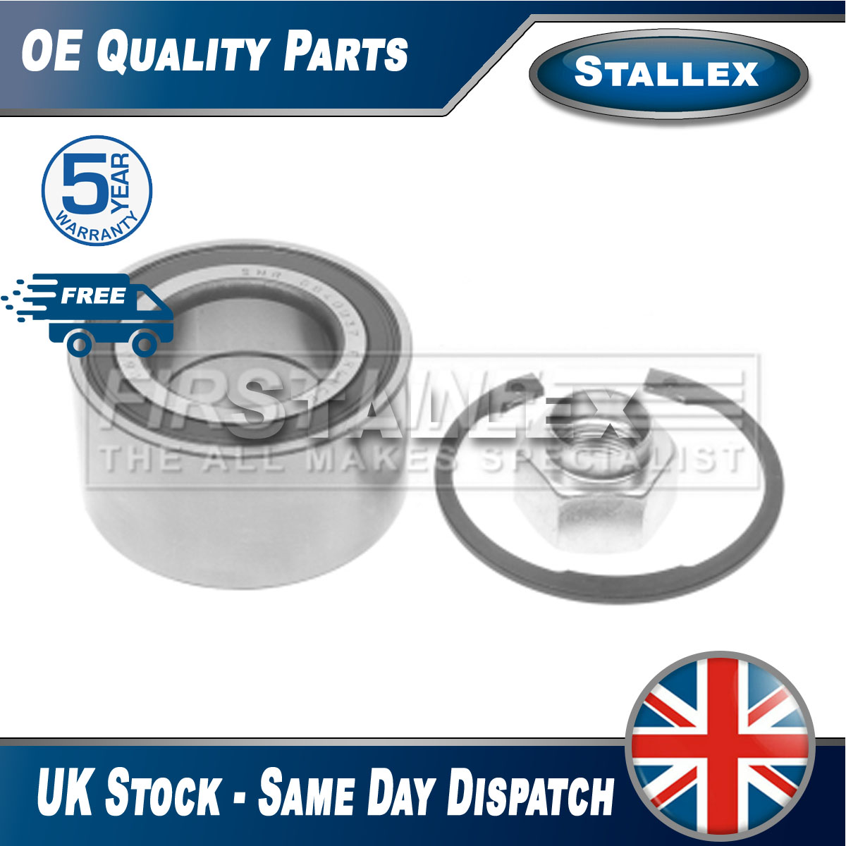 Fits Tacuma Lacetti Wheel Bearing Kit Front Rear Left Stallex 96995000 ...