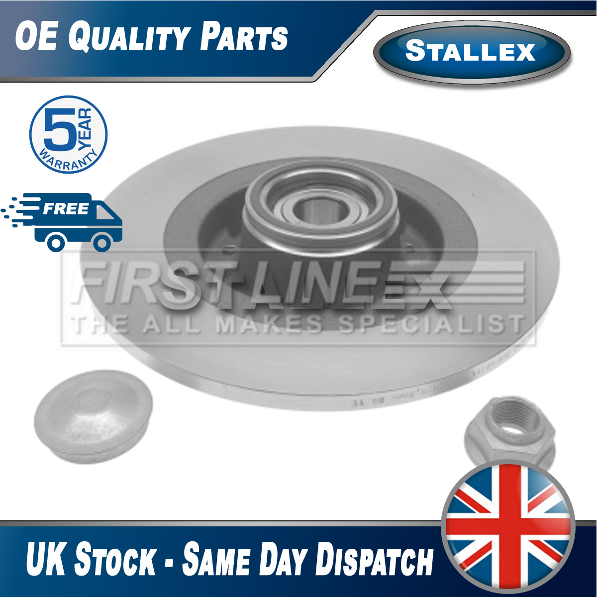 Fits Renault Scenic 2009- Fluence 2012- Wheel Bearing Kit Rear Stallex ...