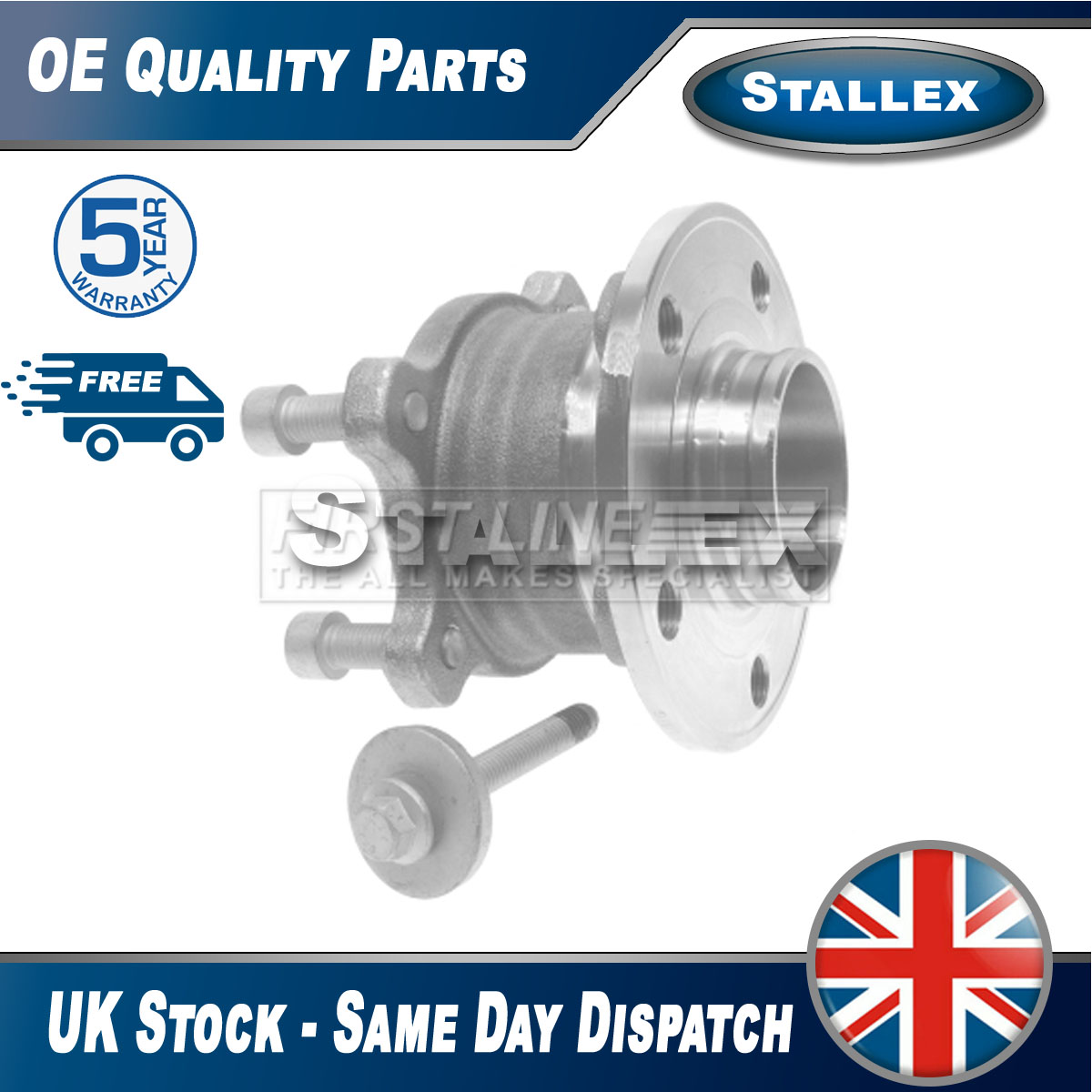 Fits Volvo XC60 2008-2017 2.4 D 3.0 3.2 Wheel Bearing Kit Rear Stallex ...