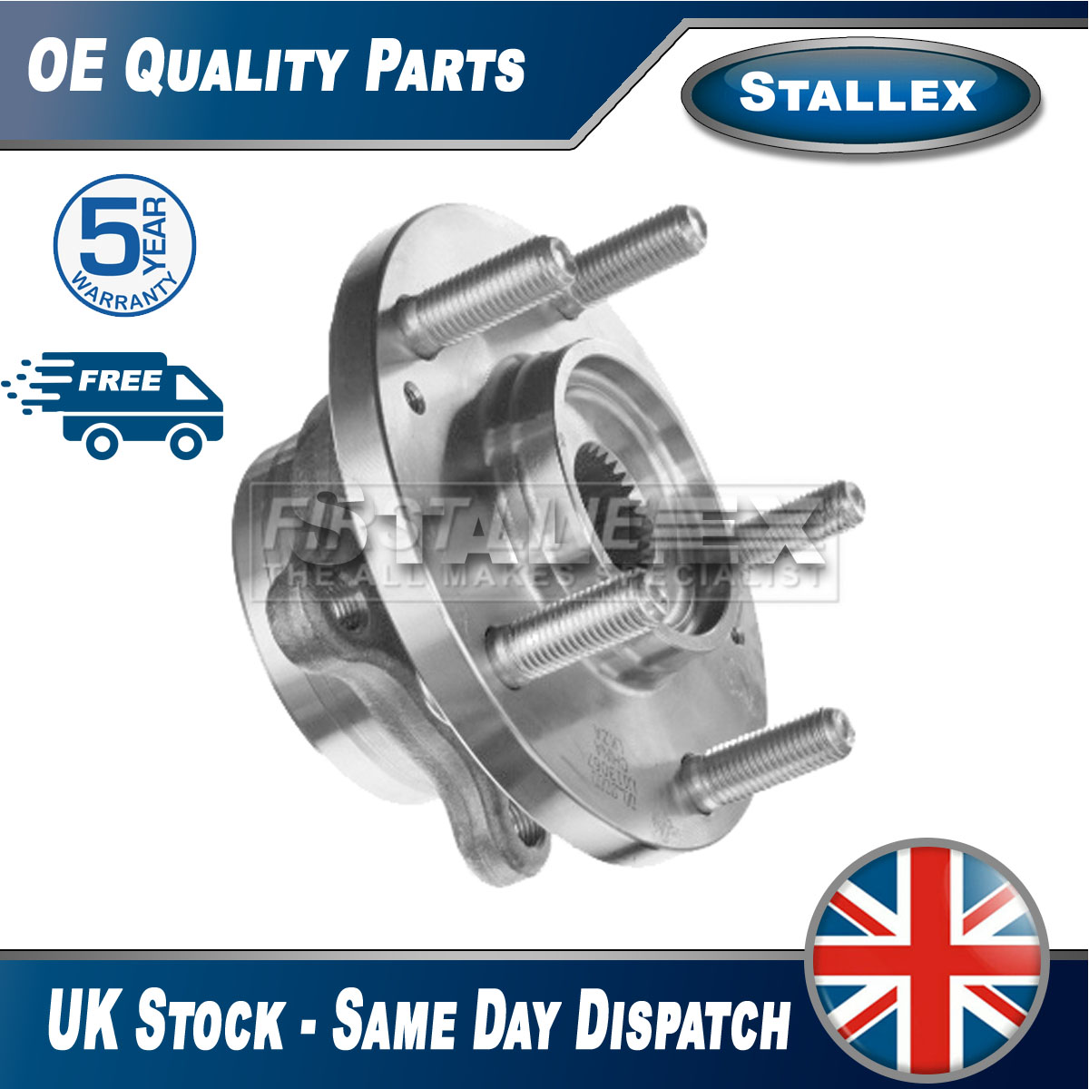 Fits Hyundai i30 2011- 1.4 CRDi 1.6 Wheel Bearing Kit Front Stallex ...