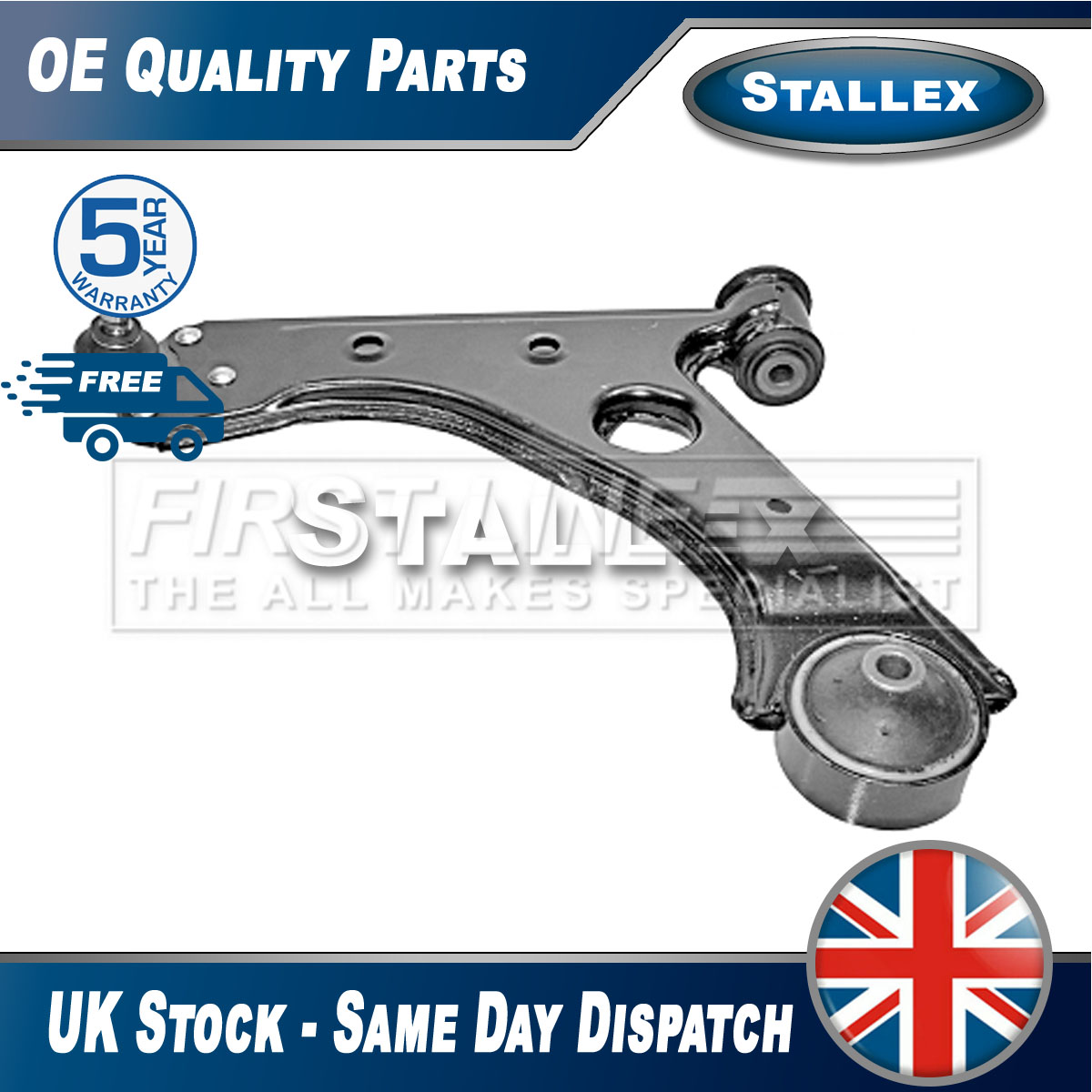 Fits Vauxhall Corsa 2006- Track Control Arm Front Left Lower Outer ...