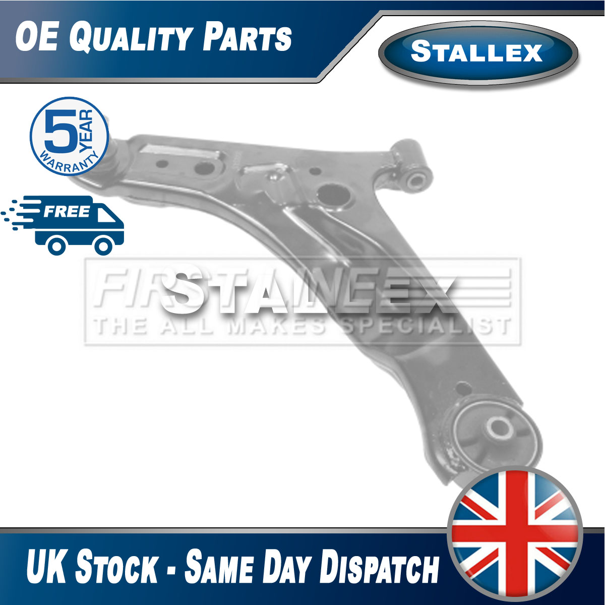 Fits i10 1.0 1.1 CRDi 1.2 Track Control Arm Front Left Lower Stallex ...