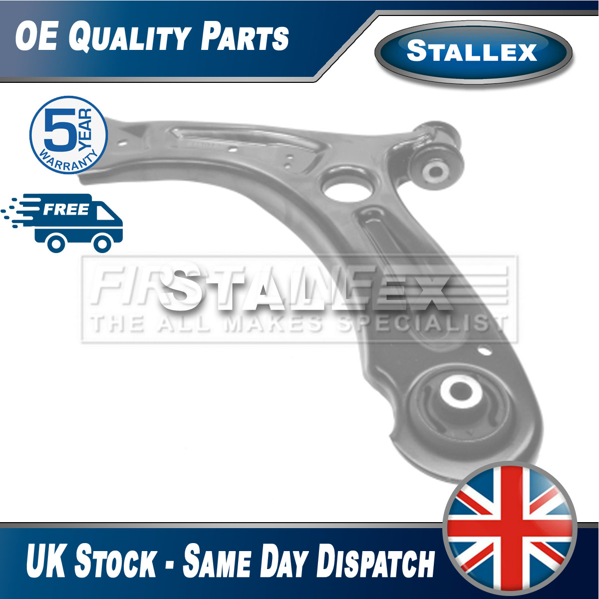 Fits VW Jetta 2010- Track Control Arm Front Left Lower Stallex #1 ...