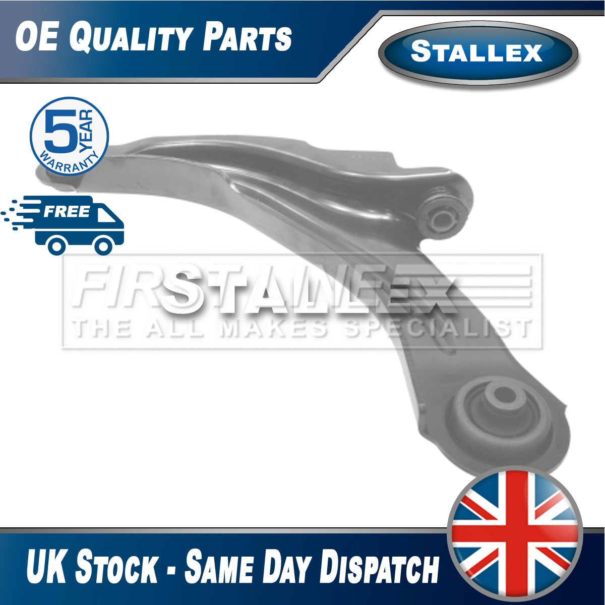 Fits Renault Clio 2012- Zoe 2012- Track Control Arm Front Left Stallex ...