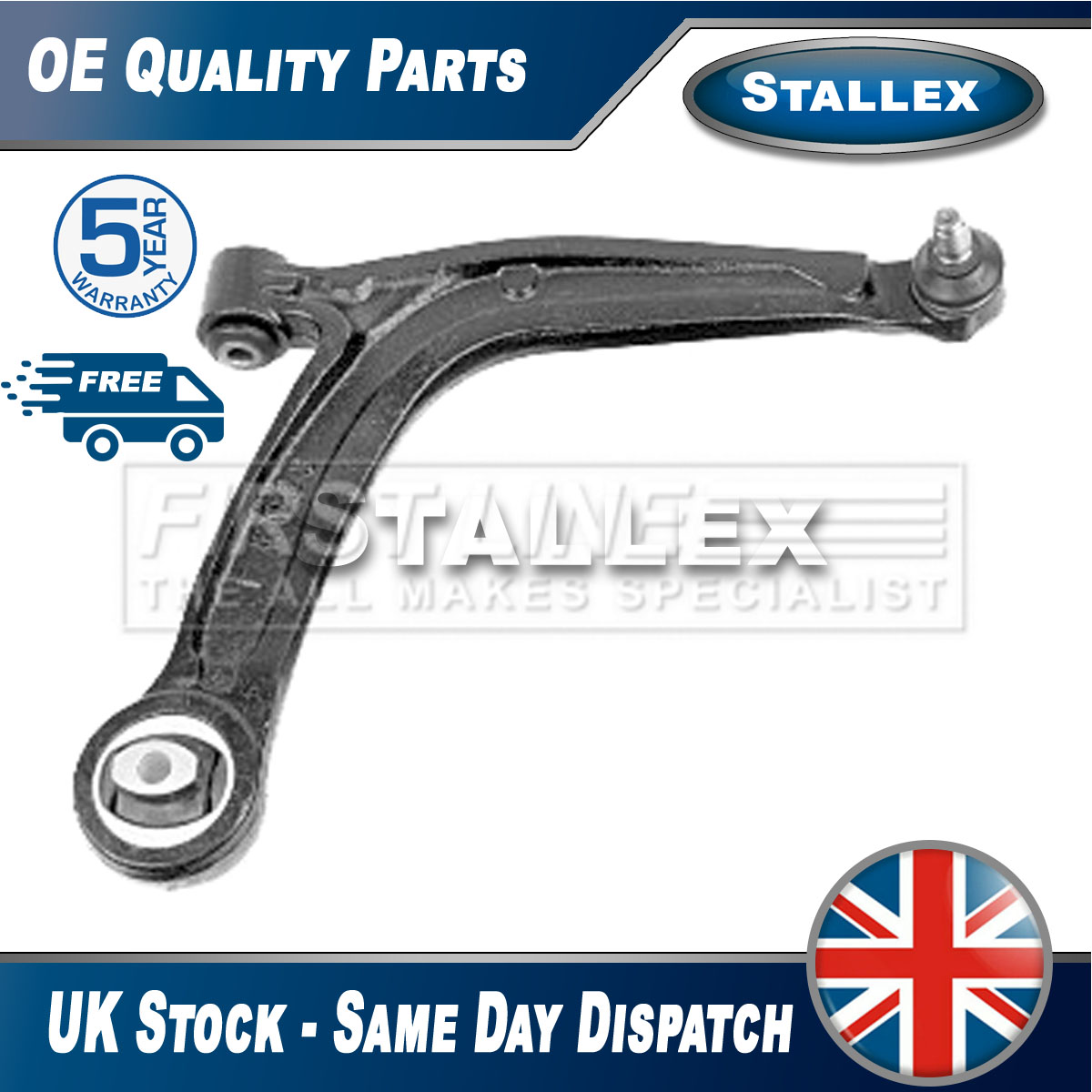 Fits Ford Ka 1.2 dCi Track Control Arm Front Right Lower Stallex ...