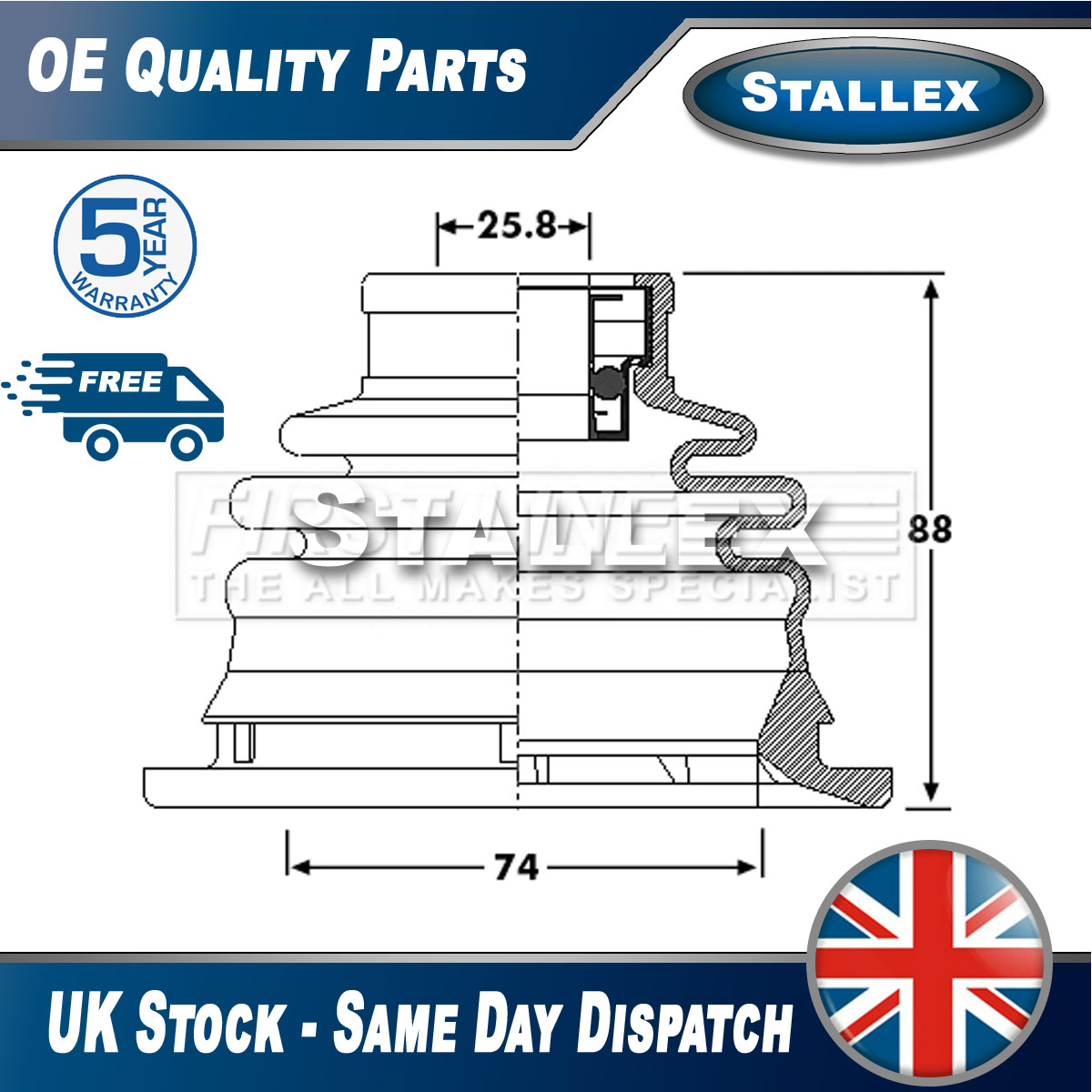Fits Renault Kangoo Twingo Clio 19 CV Joint Boot Set Front Left Inner ...