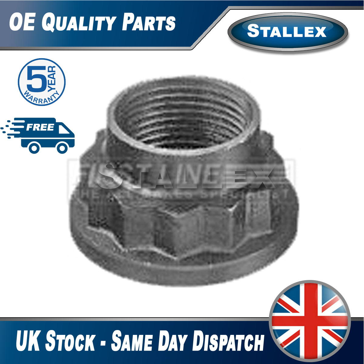 Fits Toyota Peugeot Citroen Suzuki Aston Martin Stub Axle Nut Front ...