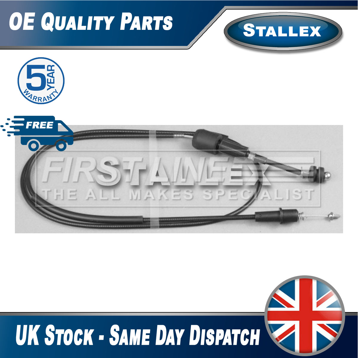 Adatto a Vauxhall Astra 1991-1994 cavo a farfalla acceleratore 1,7 D Stallex 90448927