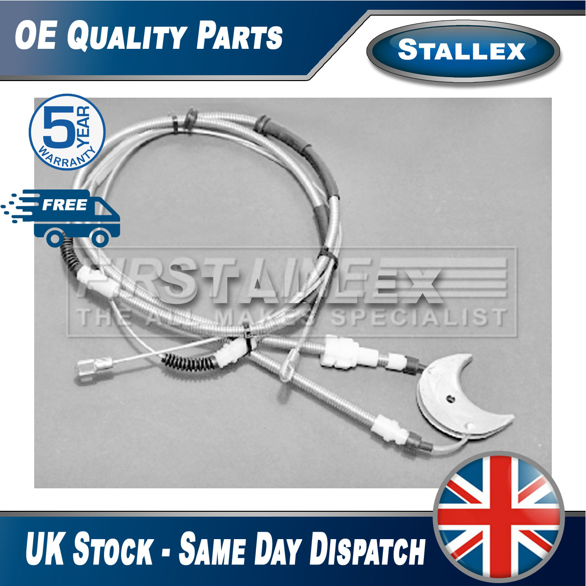 Fits Ford Granada 1985-1989 Hand Brake Cable Rear Stallex 6154286 | eBay UK