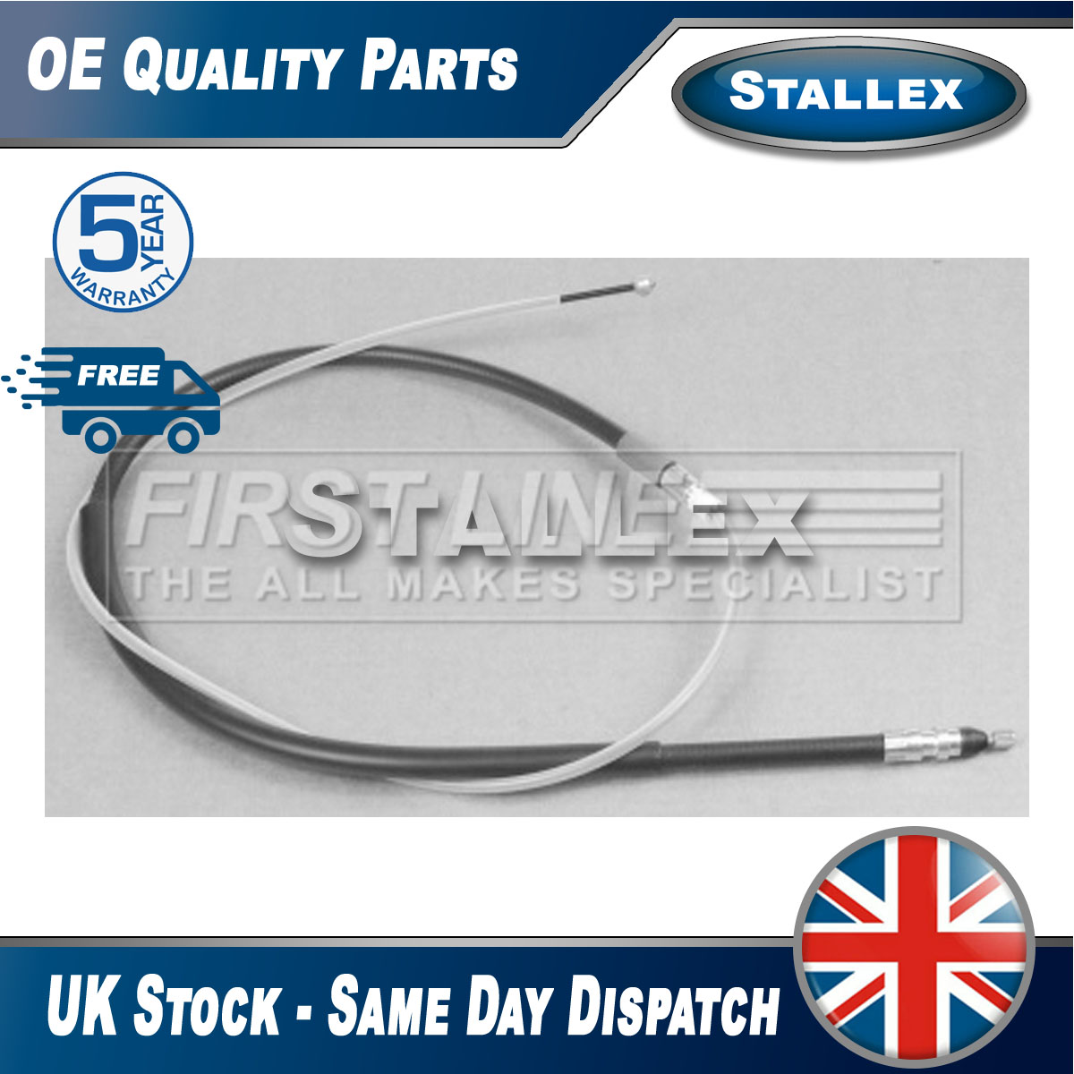 Fits BMW 3 Series 2004-2013 Hand Brake Cable Rear Stallex 34406769368 ...