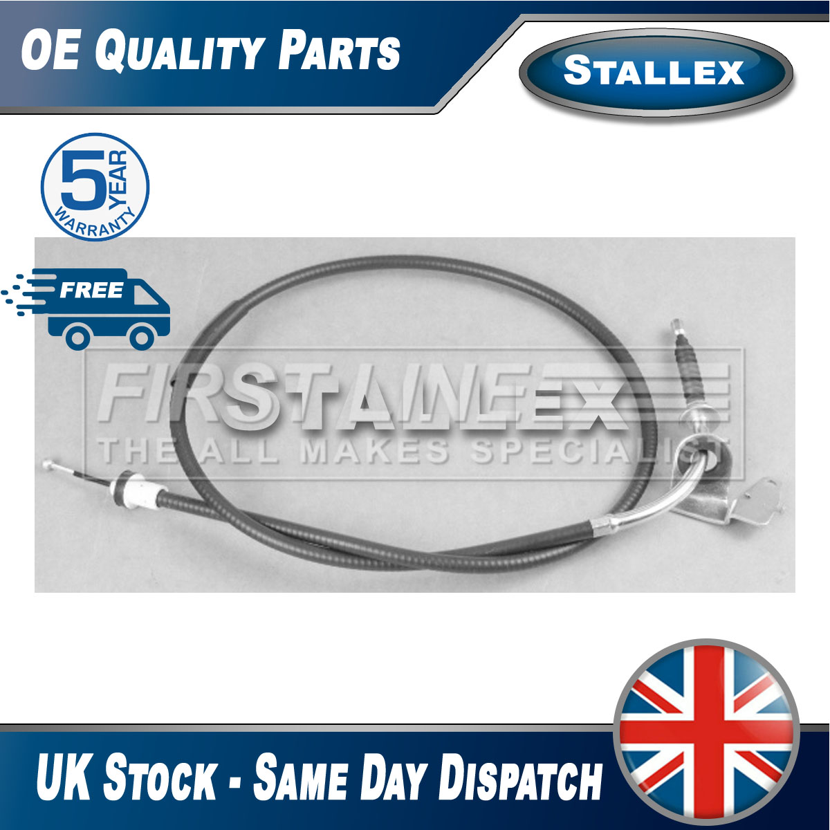 Fits Mini Clubman 2007-2014 1.6 D One Hand Brake Cable Left Stallex ...