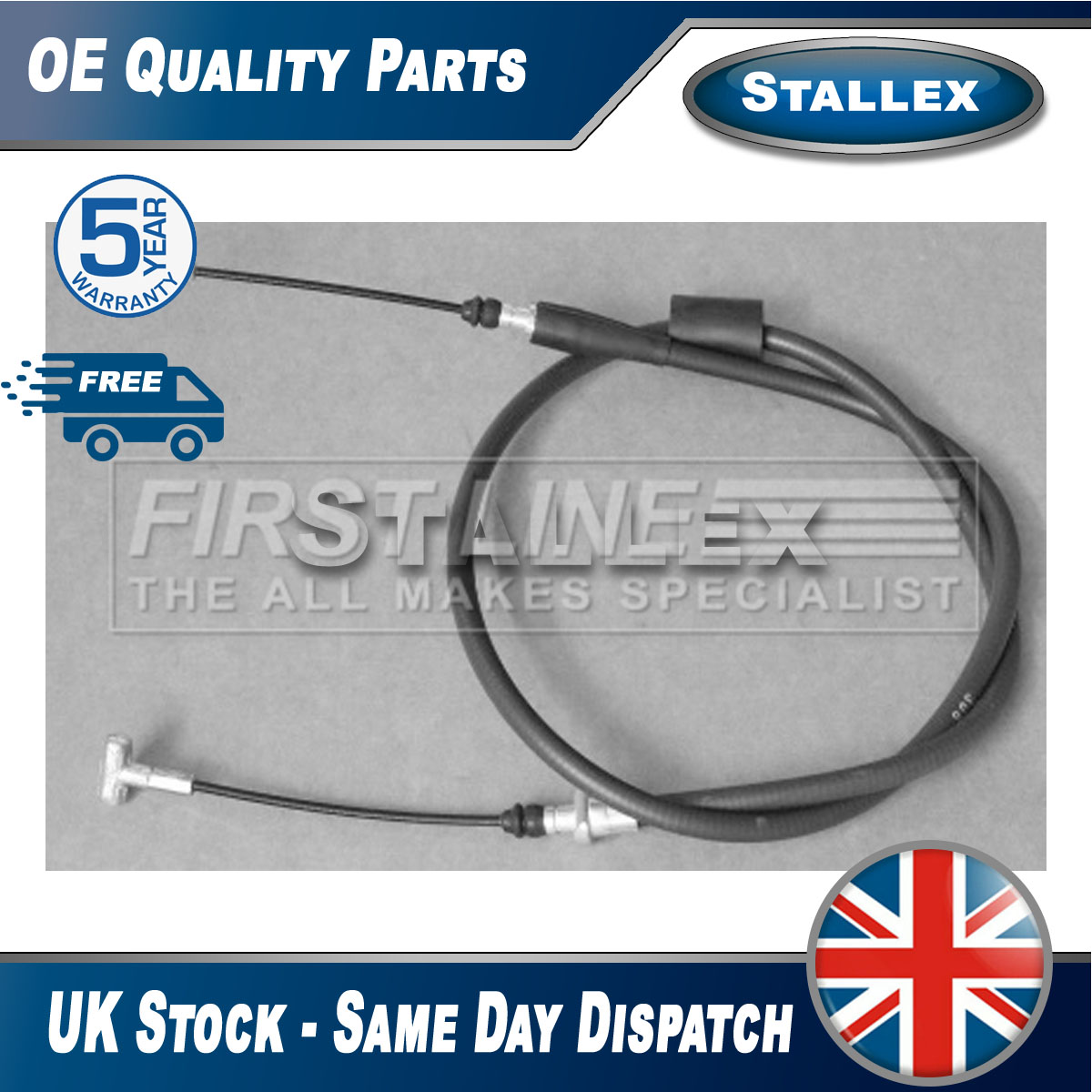 Fits Iveco Daily 2006- 2.3 D 3.0 Hand Brake Cable Rear Stallex #1 ...