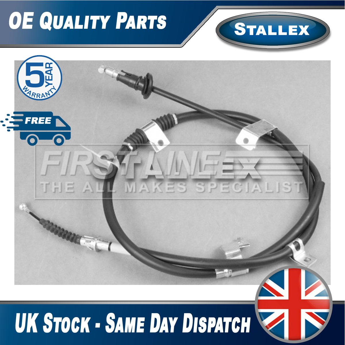 Fits Mitsubishi ASX 1.6 HDi 1.8 D 2.3 Hand Brake Cable Rear Left ...
