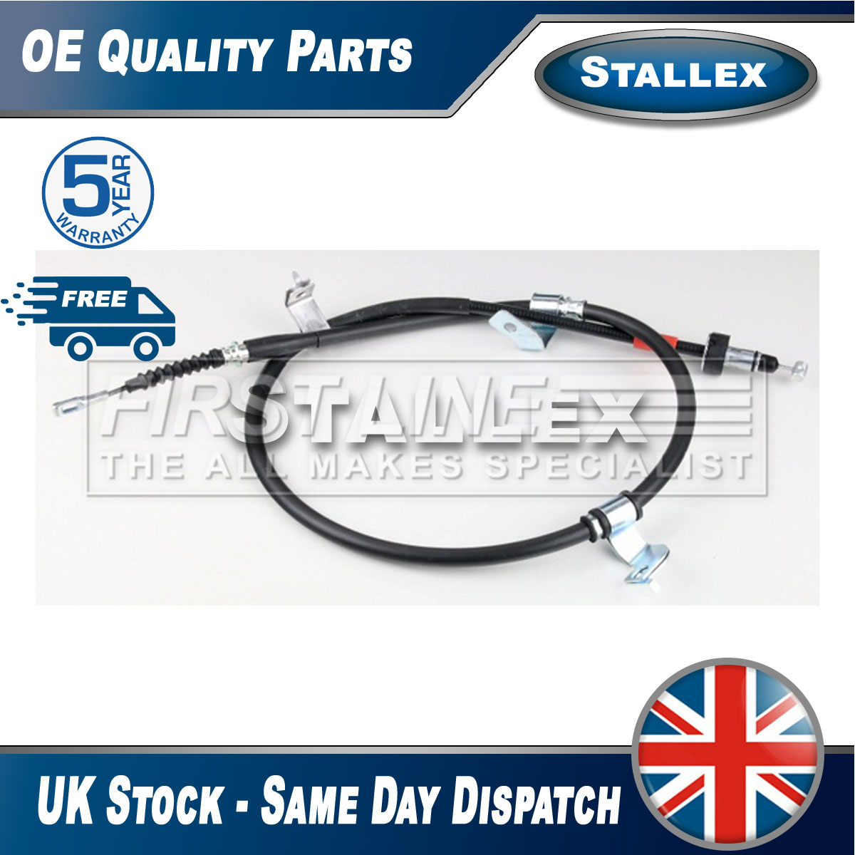 Fits Kia Picanto 2011-2017 1.0 1.2 Hand Brake Cable Left Stallex ...