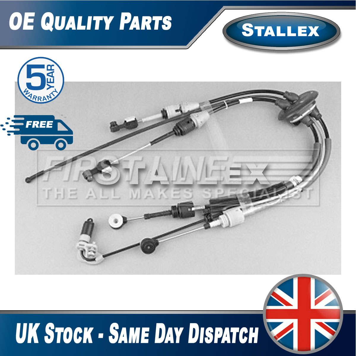 Fits Citroen C4 Picasso 2006-2013 2.0 HDi Gear Selector Cable Stallex ...