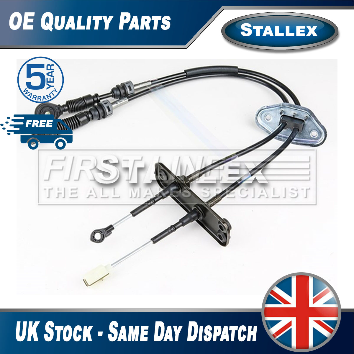 Fits Hyundai i10 2011-2013 1.2 Gear Selector Cable Stallex 437940X101 ...