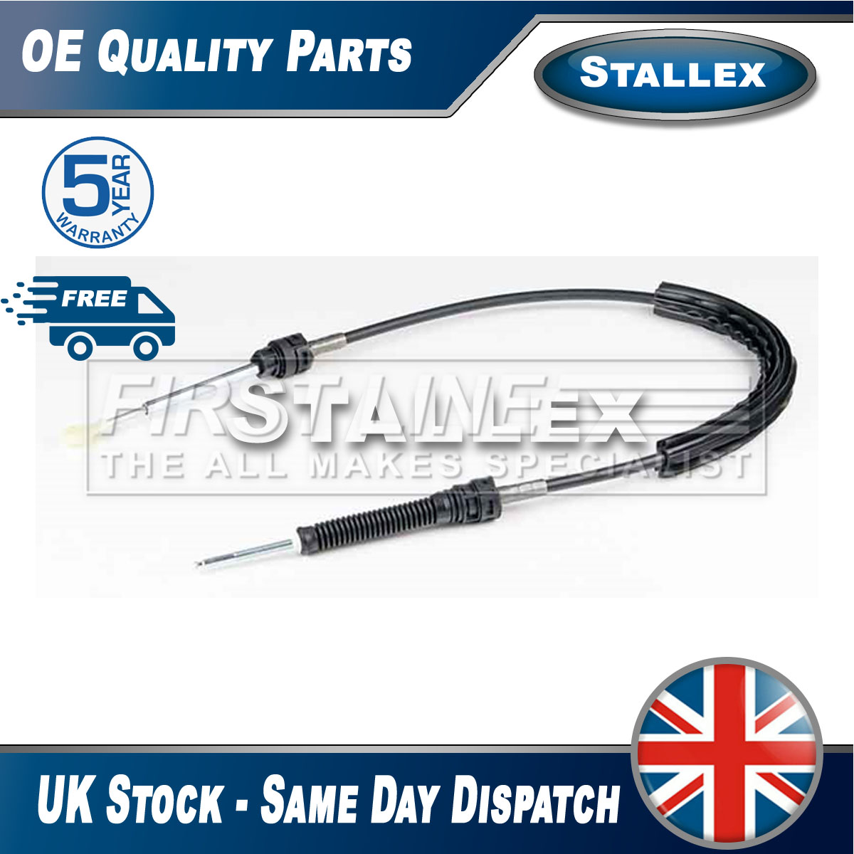 Fits VW Touran Caddy 2.0 TDi Gear Selector Cable Stallex 1T0711265AH ...