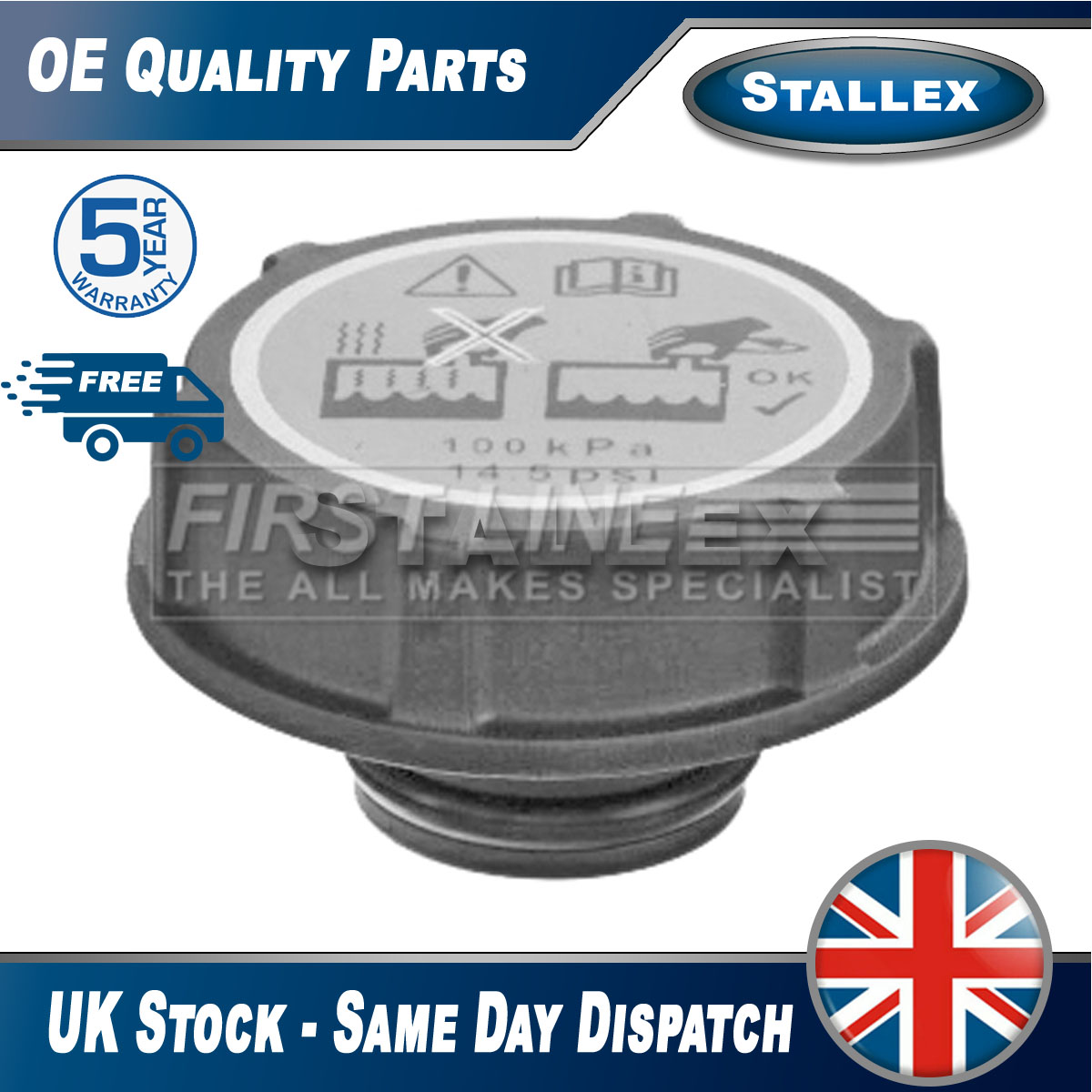 Fits Mazda 3 2003-2014 1.3 1.6 2.0 D 2.2 Radiator Cap Stallex ...