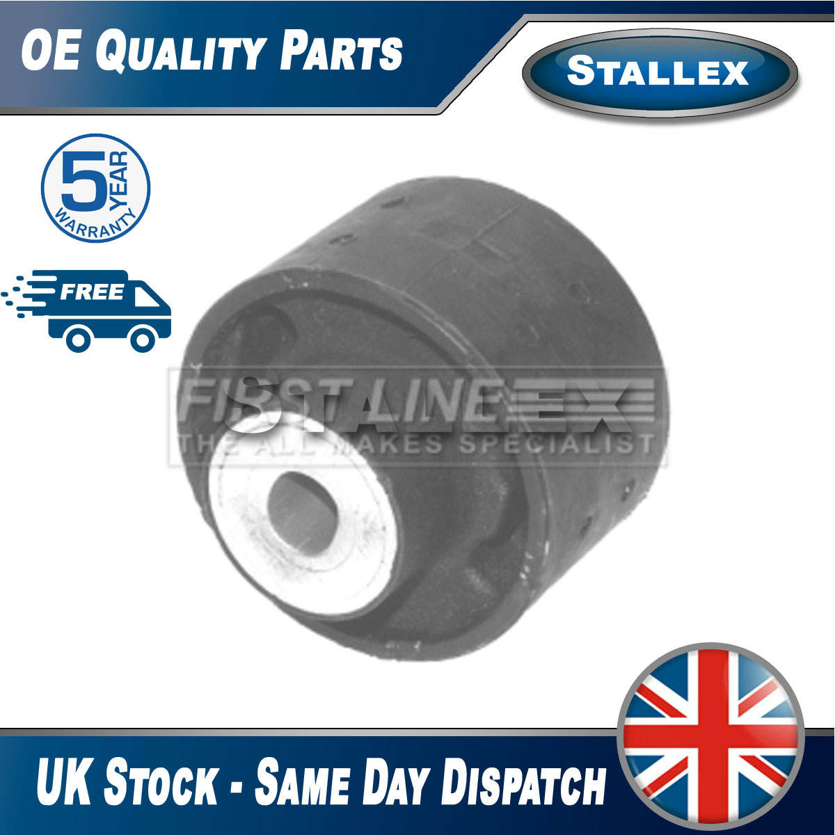 Fits BMW 5 Series 1995-2004 Subframe Bush Rear Inner Stallex ...