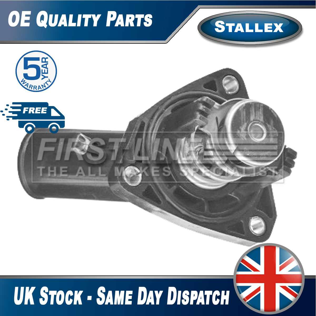 Fits Toyota Land Cruiser Prado 2002- 4.0 Thermostat Coolant Stallex ...