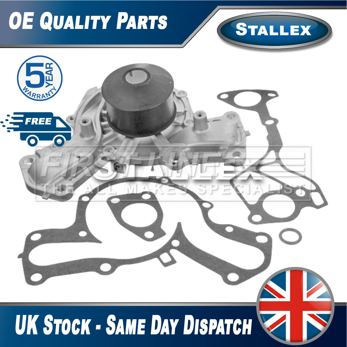 Fits Mitsubishi Shogun Pajero 1994-1999 3.5 Water Pump Stallex MD972440 ...