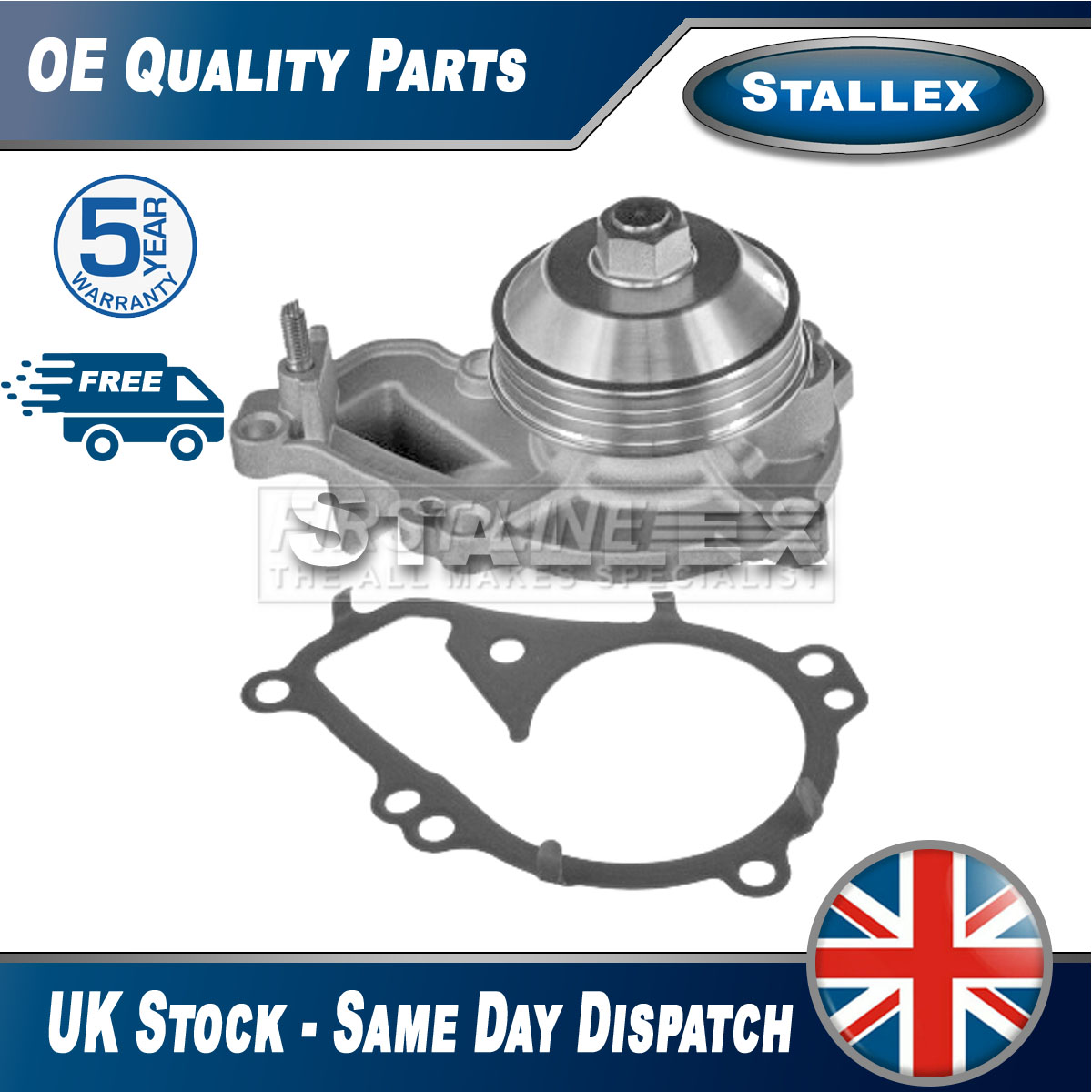 Fits Citroen C3 C1 Peugeot 208 2008 108 1.0 1.2 Water Pump Stallex ...