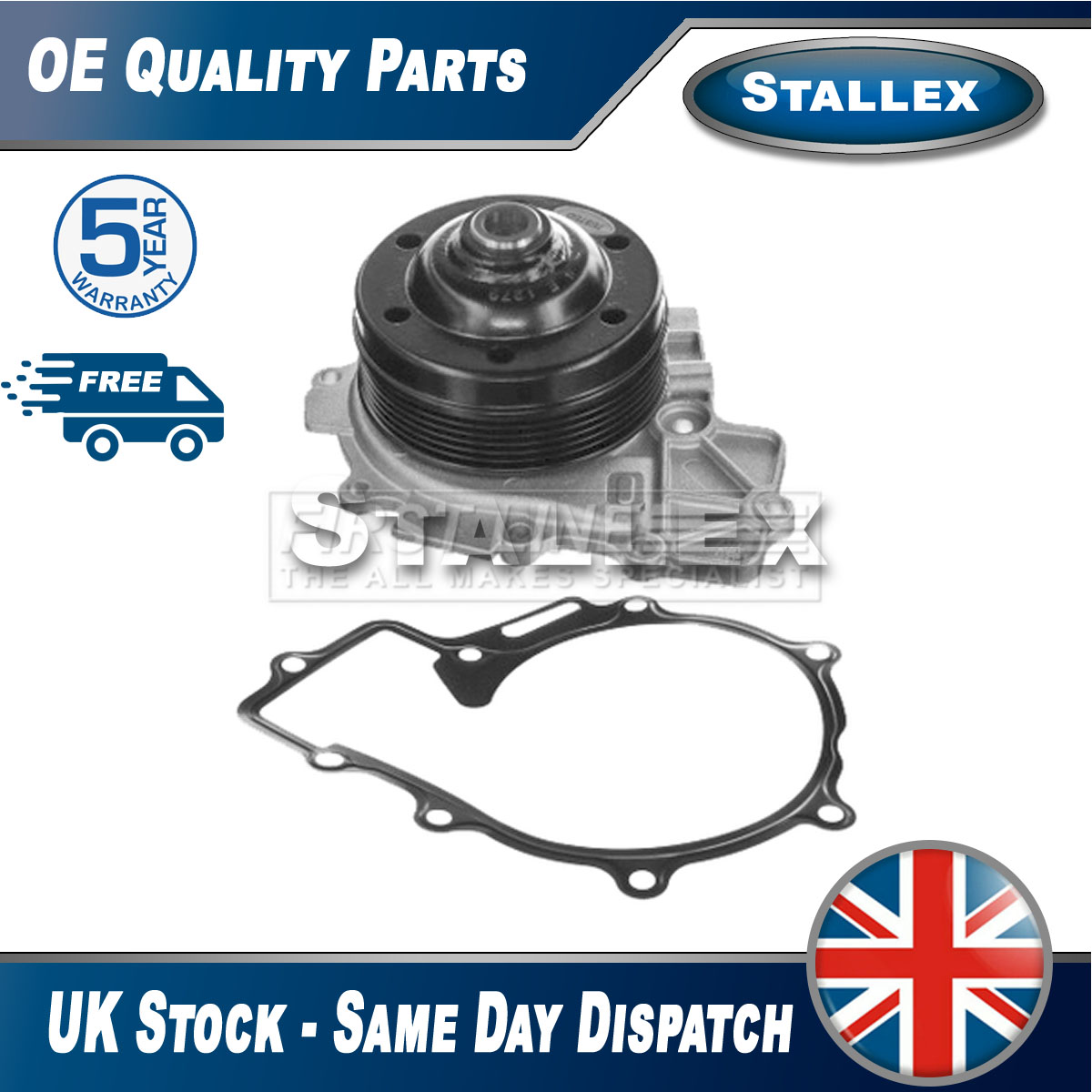 Fits Mercedes Vito 2010- Viano 2010- 2.1 CDi Water Pump Stallex #2 ...