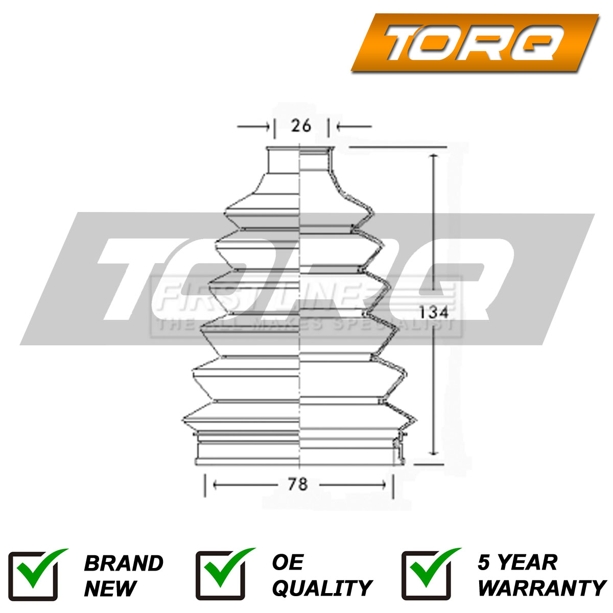 CV Joint Boot Set Front Outer Torq Fits Vauxhall Corsa 1.7 D DTI ...