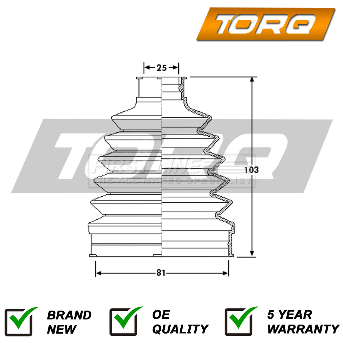 CV Joint Boot Set Front Outer Torq Fits Renault Clio Megane Scenic ...