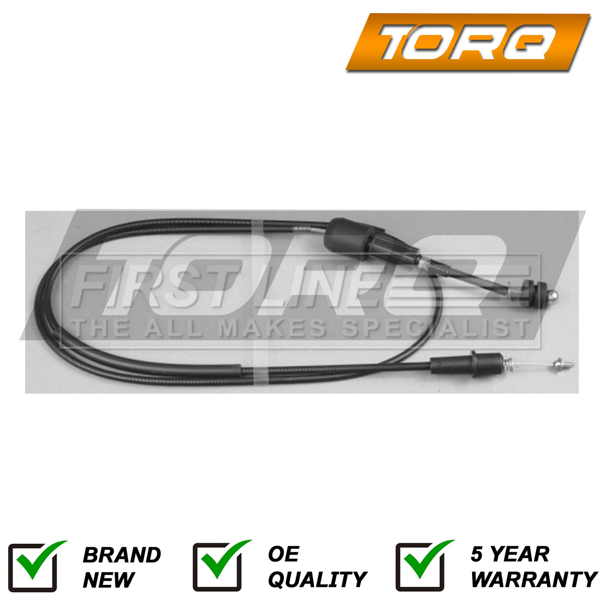 Torq cavo frizione acceleratore adatto a Vauxhall Astra 1991-1994 1.7 D 90448927