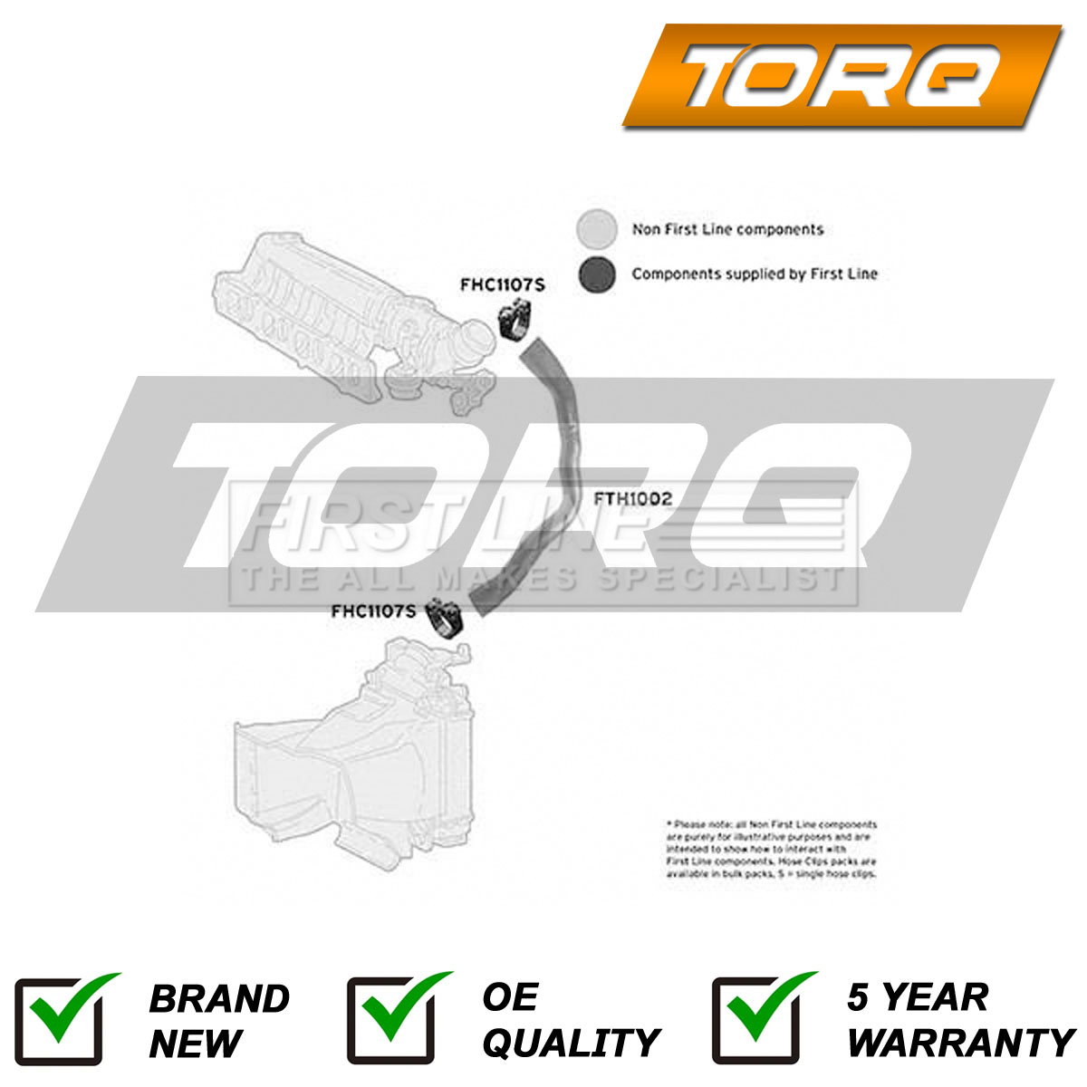 Turbo Hose Torq Fits Alfa Romeo 147 2000-2010 1.9 JTD JTDM 51702364 ...