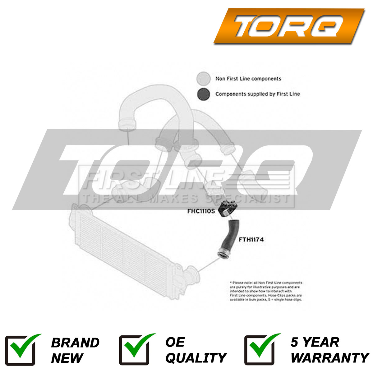 Turbo Hose Torq Fits VW Transporter 2009-2015 2.0 TDi #3 7E0145790 ...