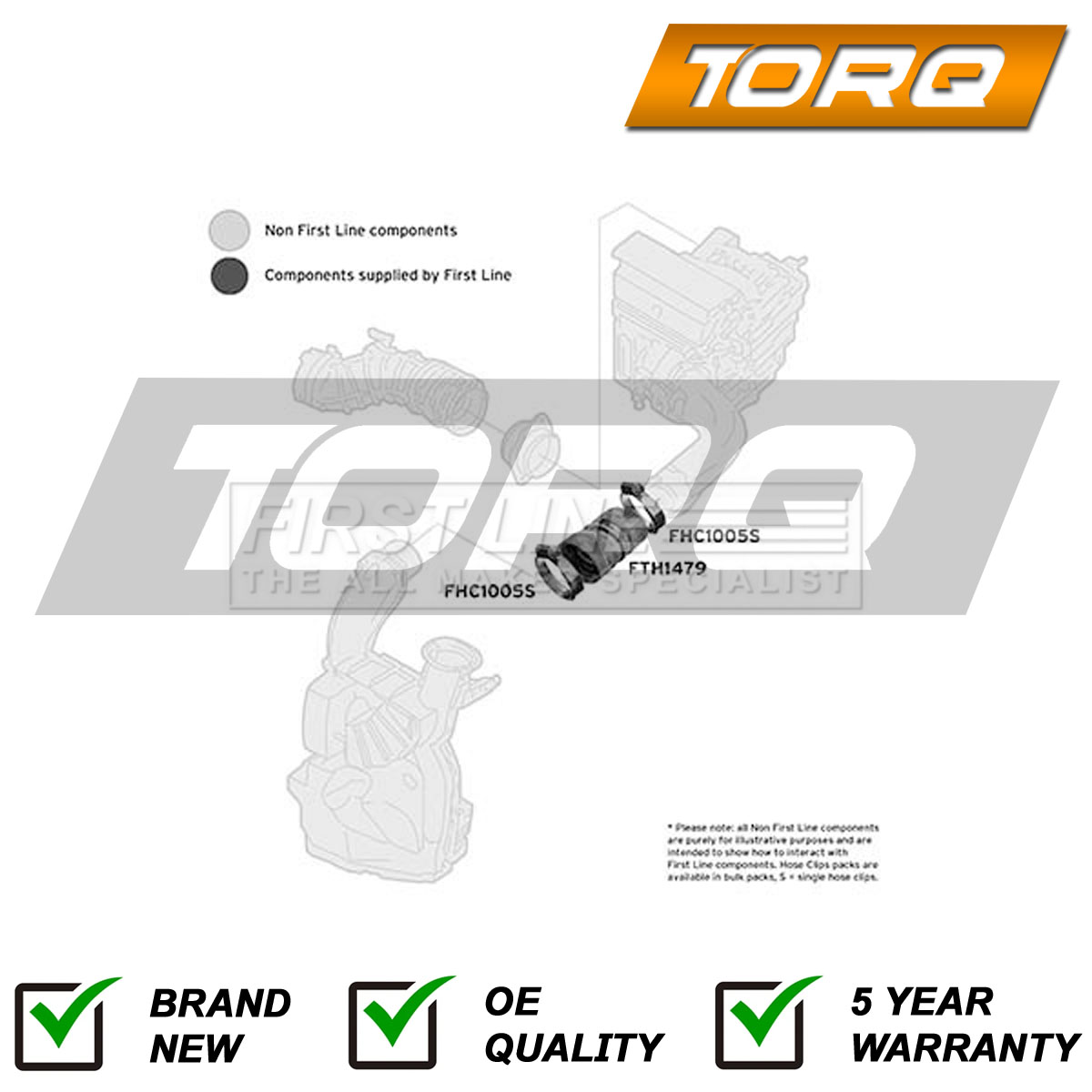 Air Filter Intake Hose Torq Fits Renault Megane 2008- 1.5 dCi 1.6 2.0 ...