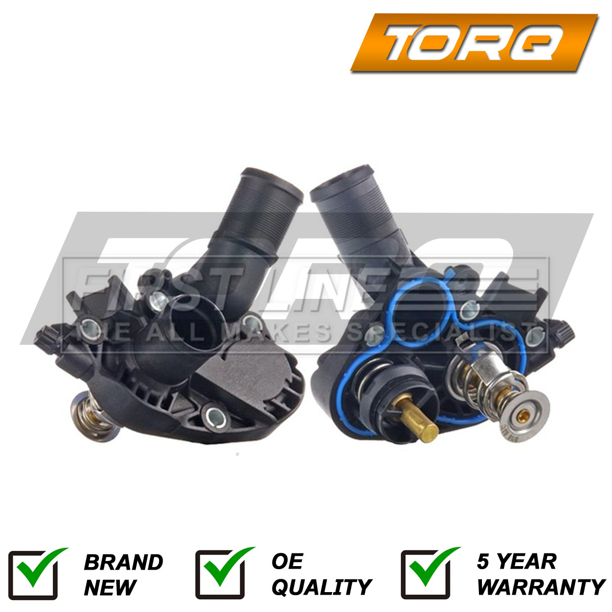 Thermostat Coolant Torq Fits Citroen C1 C4 Cactus C3 Peugeot 208 1.0 1. ...