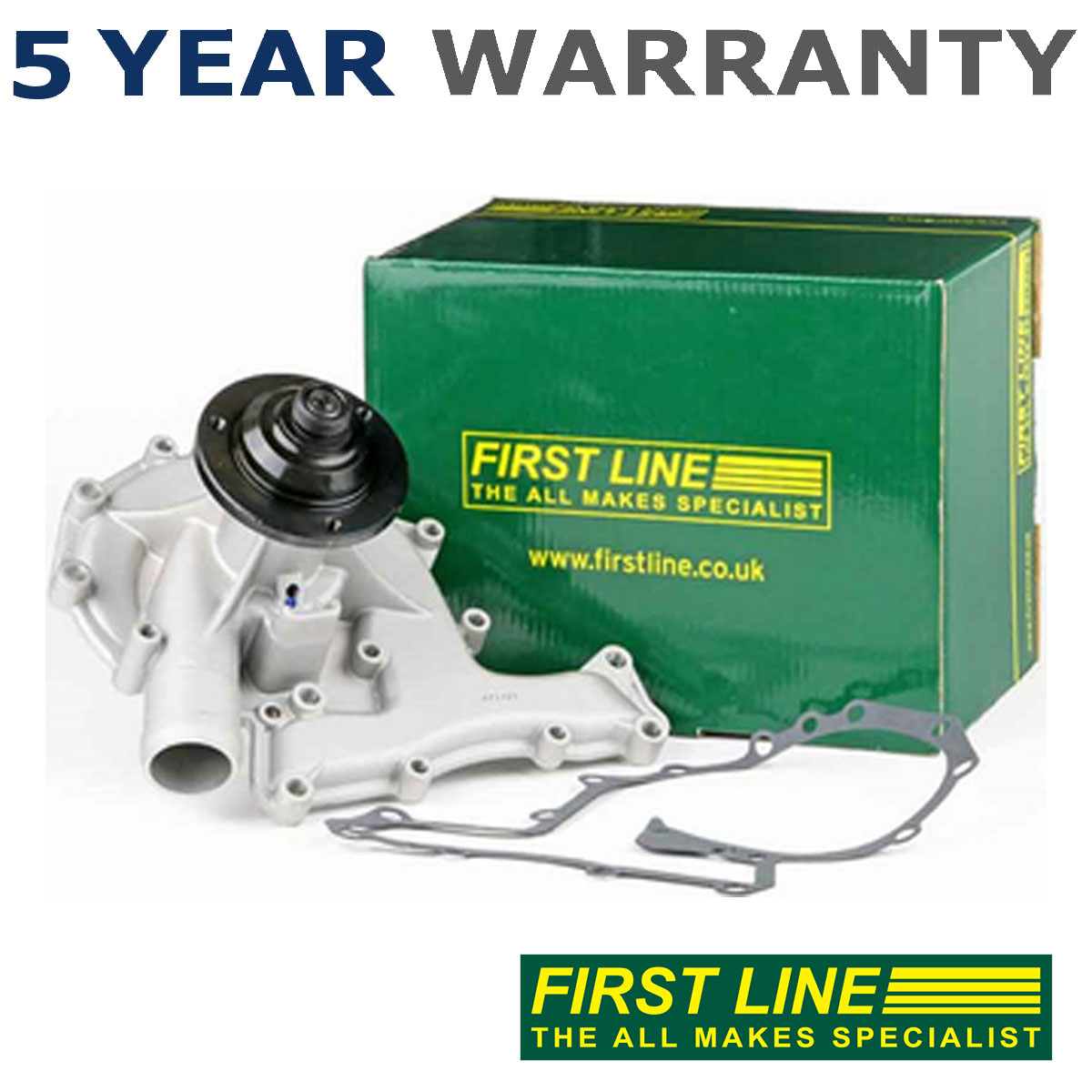 First Line Water Pump Fits Land Rover Range Discovery 3.5 3.9 4.0 ...