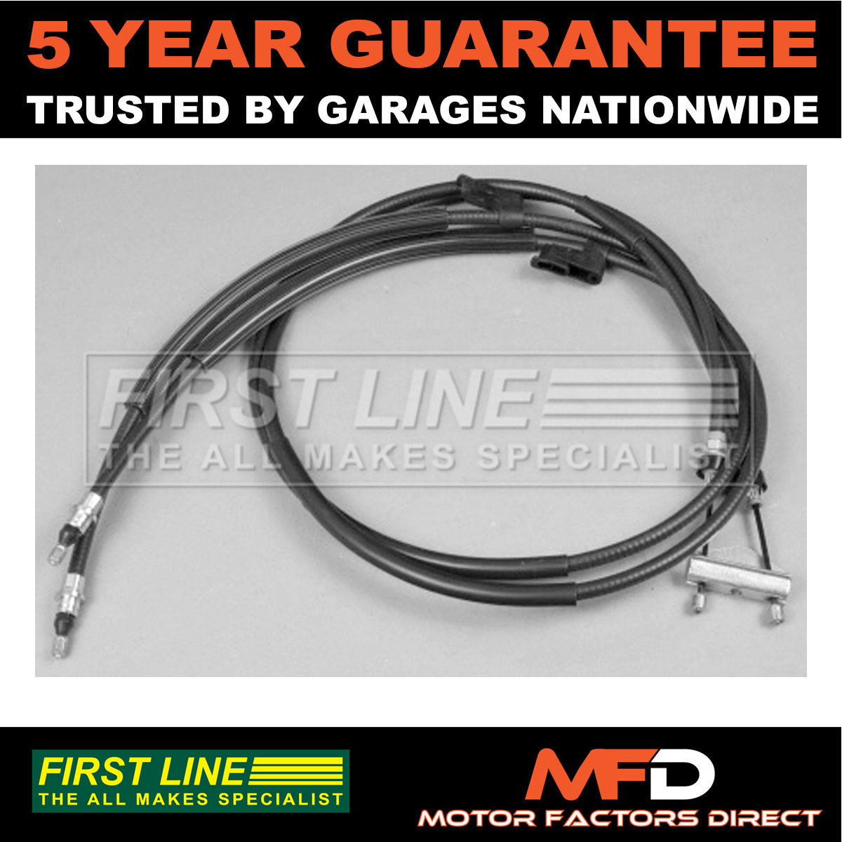 Fits Volvo V40 2012- S40 2005-2012 First Line Rear Hand Brake Cable ...