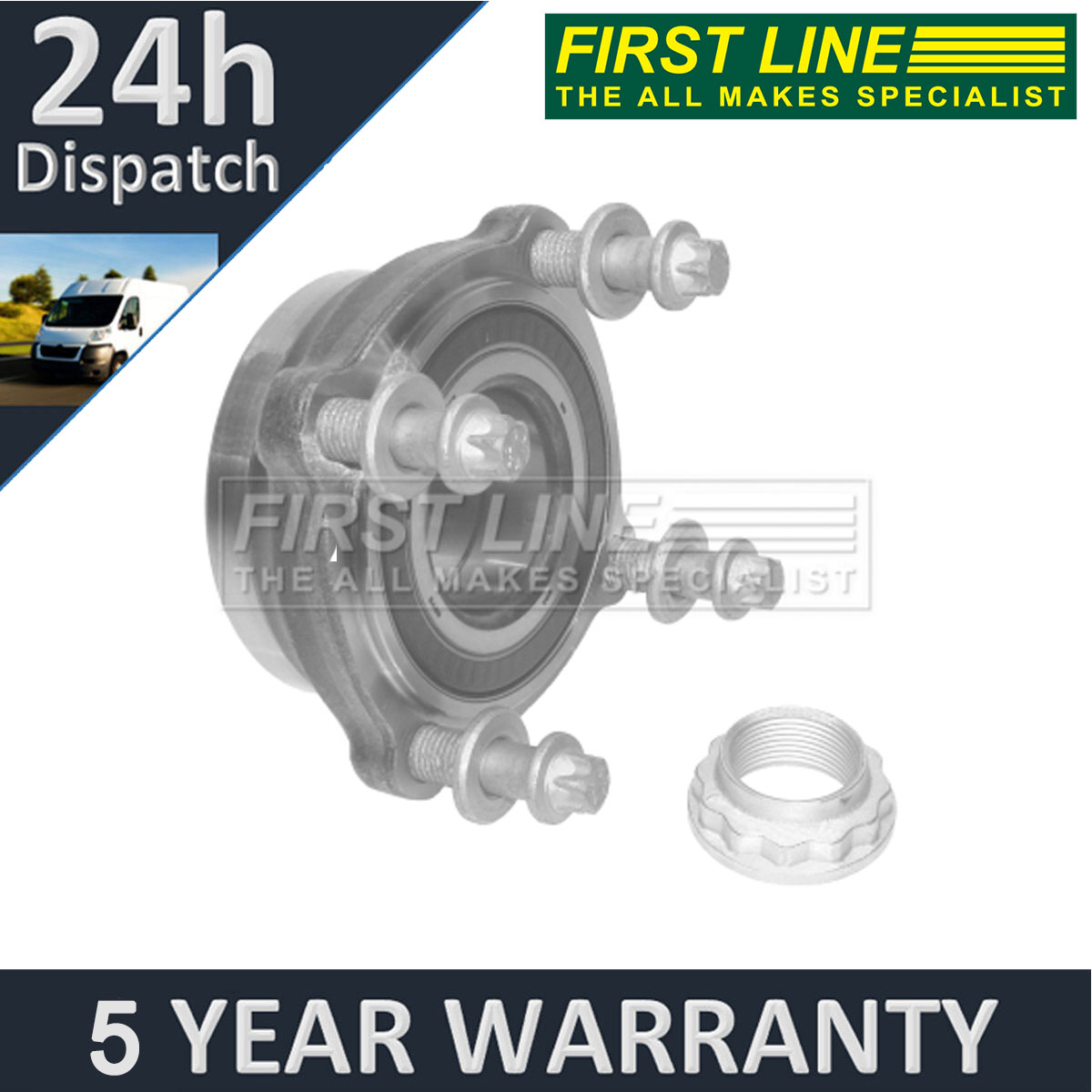 Fits BMW X5 X6 3.0 D 4.4 4.8 First Line Rear Wheel Bearing Kit ...