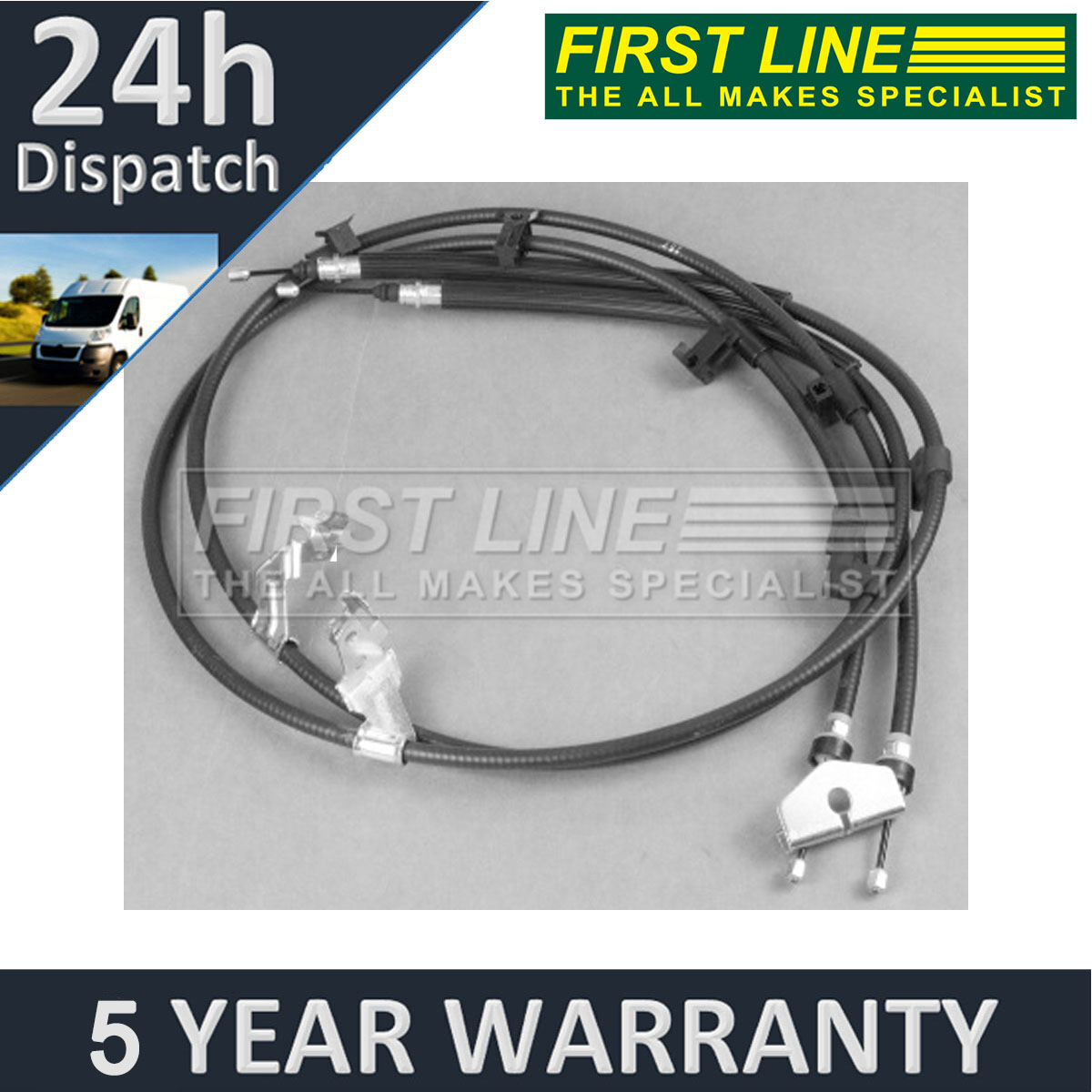 Fits Ford Focus 2010- C-Max 2010-2019 First Line Rear Hand Brake Cable ...