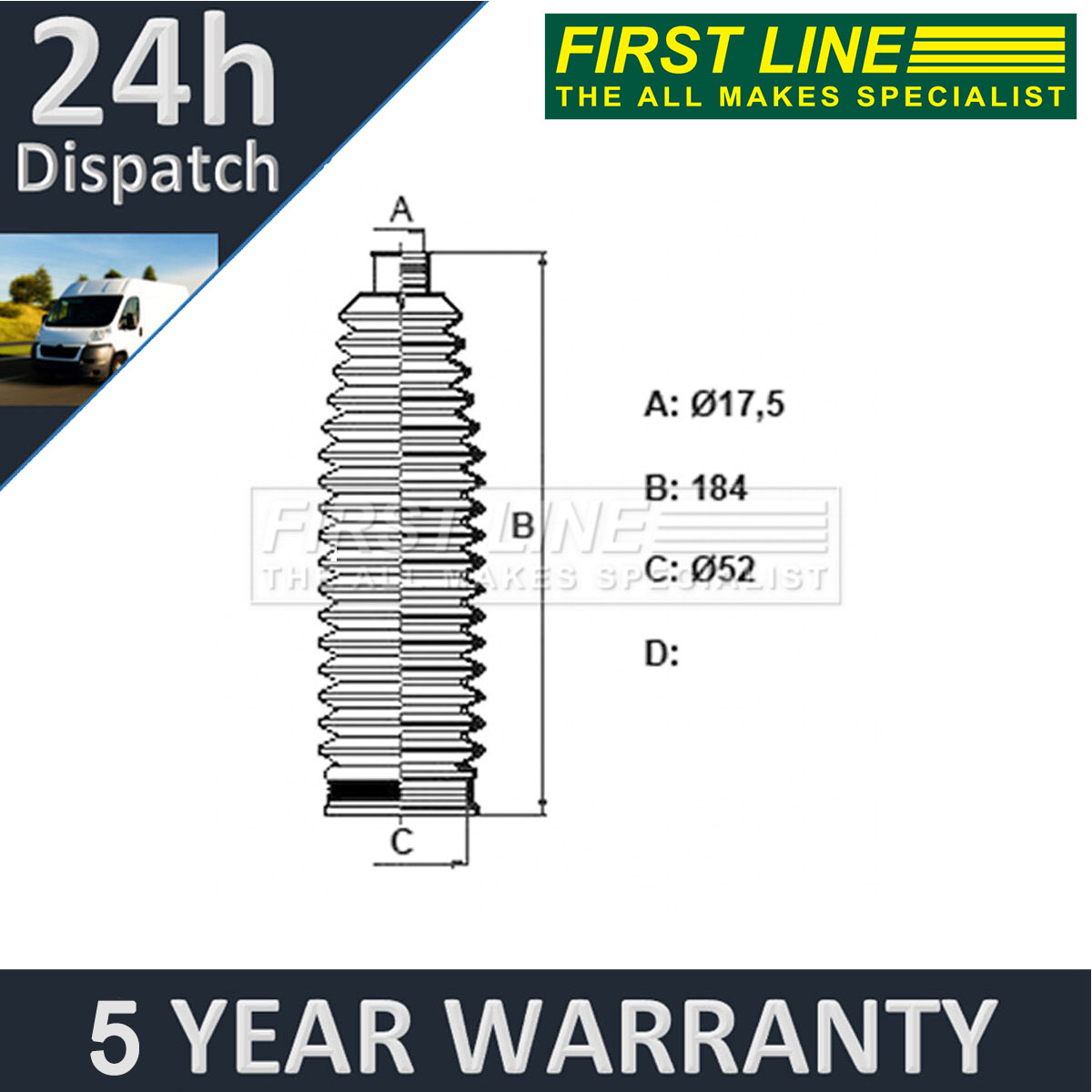 Fits Volvo XC60 V60 XC70 S60 V70 S80 First Line Front Steering Rack ...