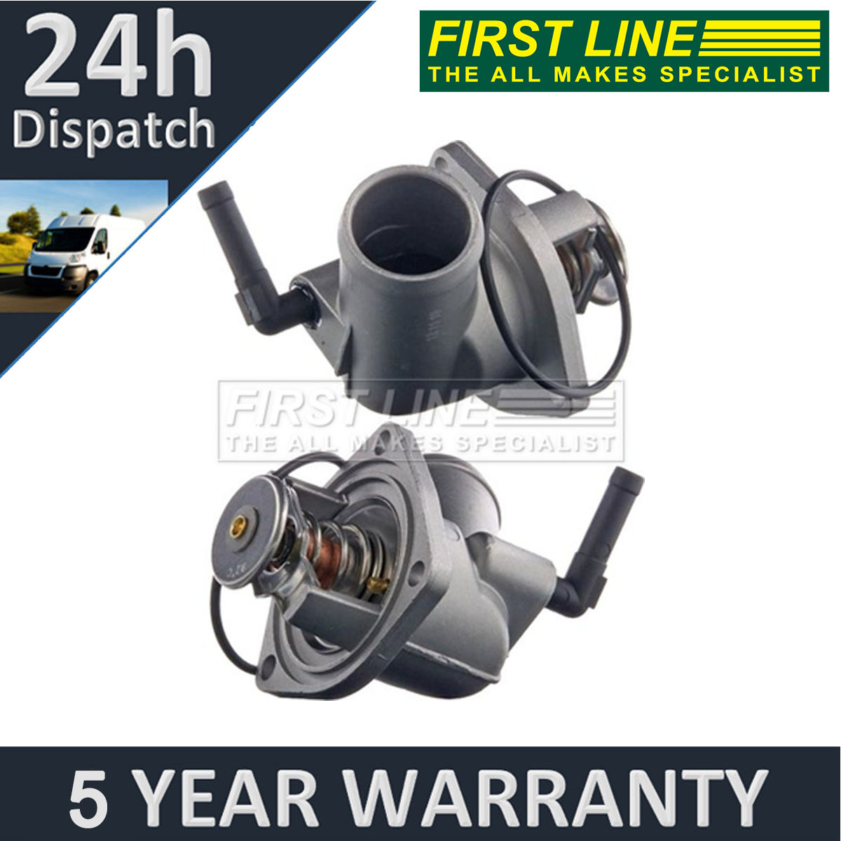 Fits Zafira Astra Lacetti Combo 1.6 1.8 First Line Thermostat Coolant ...
