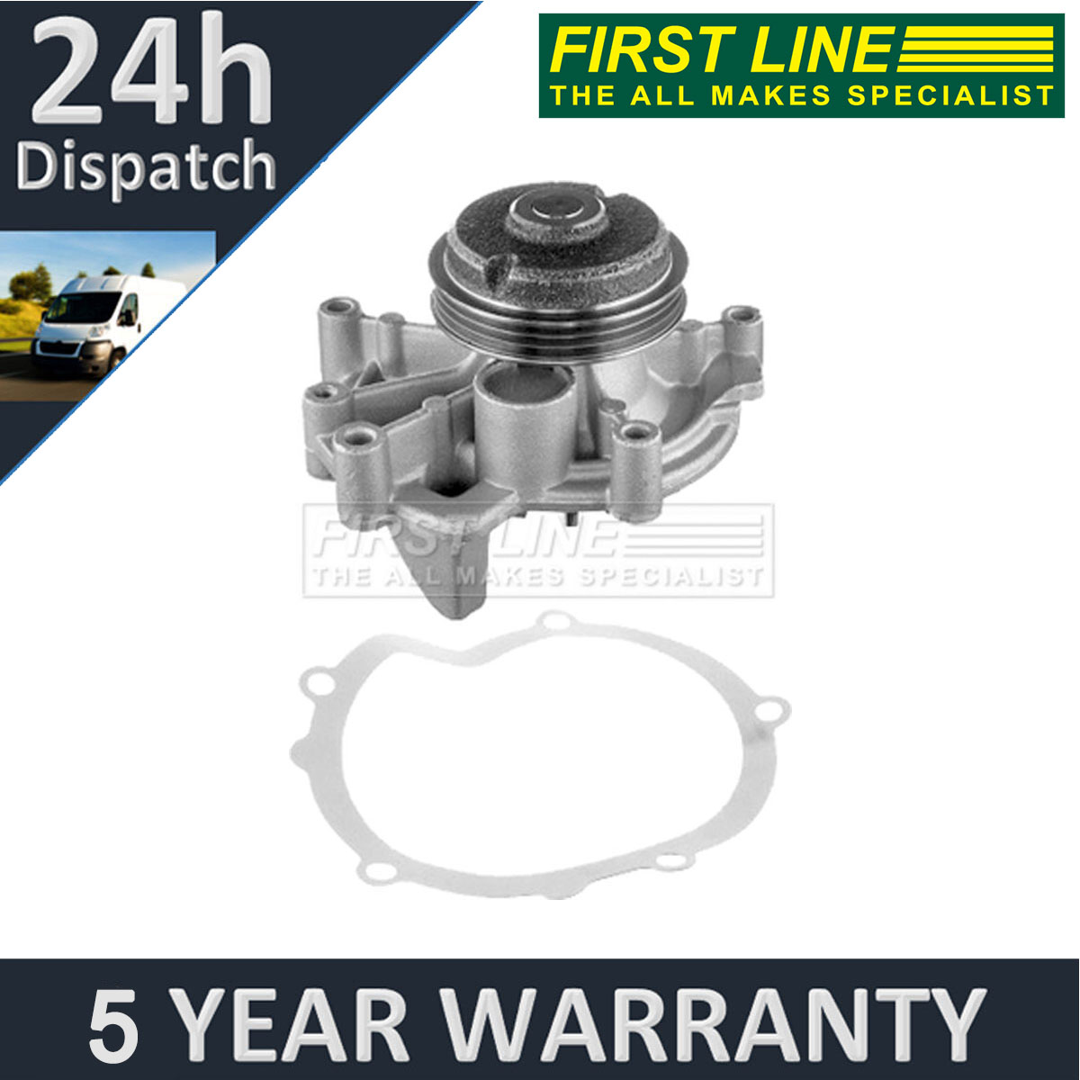 Fits Citroen Relay Peugeot Boxer 2.4 D 2.5 TD TDi First Line Water Pump ...
