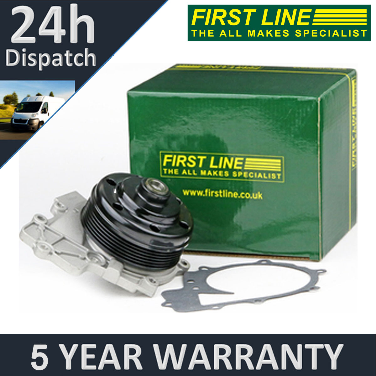 Fits Mercedes Vito 2010- Viano 2010- 2.1 CDi First Line Water Pump #4 ...