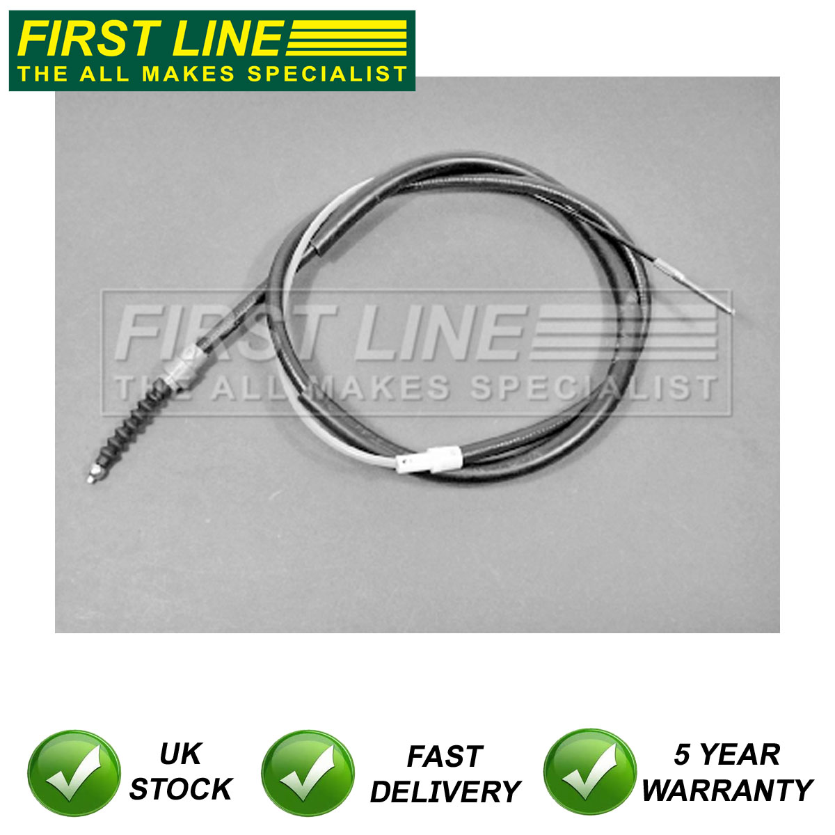 Hand Brake Cable Rear First Line Fits VW Golf 1983-1988 1.8 191609721A ...