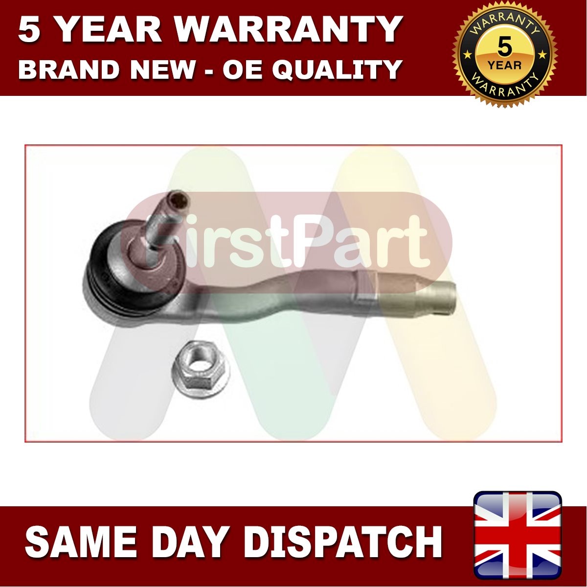 Fits BMW 5 Series 6 7 Firstpart Front Left Outer Tie Rod End ...