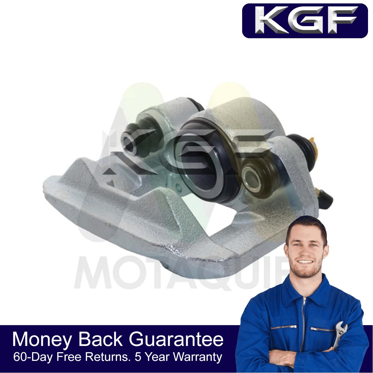 KGF Rear Left Brake Caliper Fits Mitsubishi Shogun Sport 1996- MR307413 ...